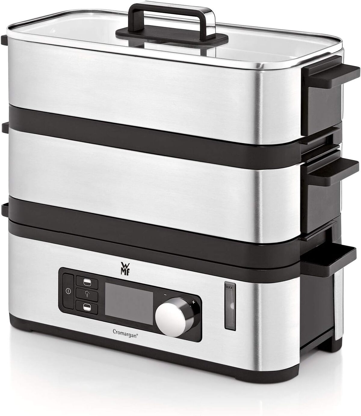 Test du cuiseur vapeur électrique WMF KITCHENminis ultracompact en inox