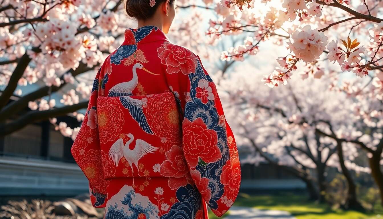 Symbolisme et secrets des motifs de kimonos japonais
